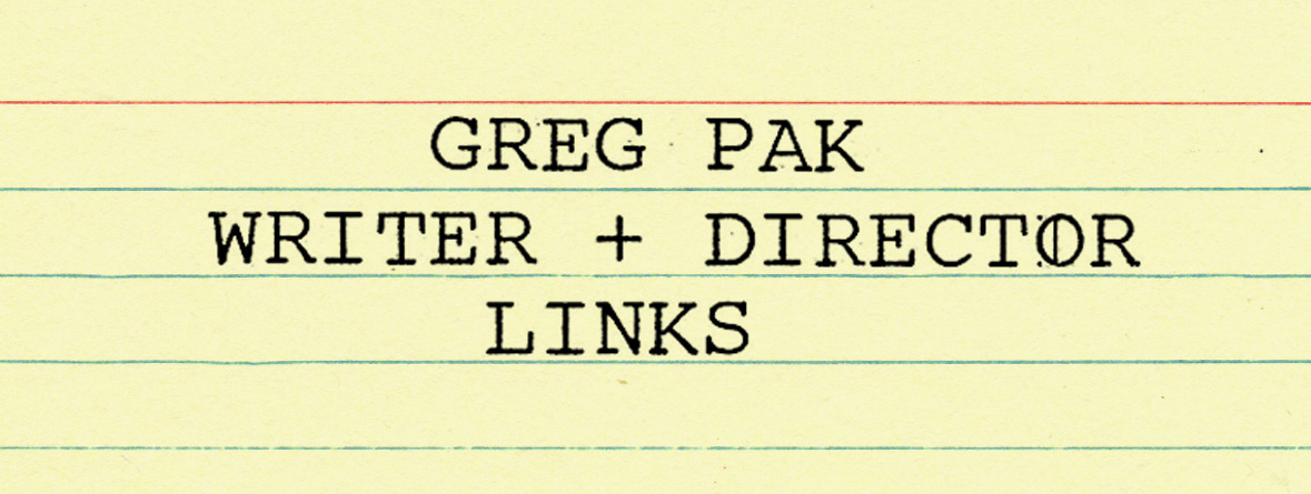 Greg Pak - all his links!